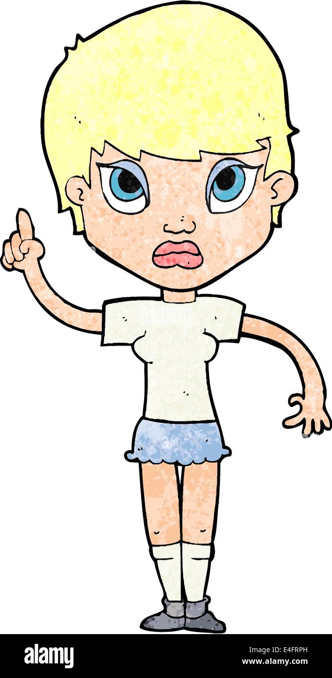 cartoon girl with idea Stock Vector Image & Art - Alamy