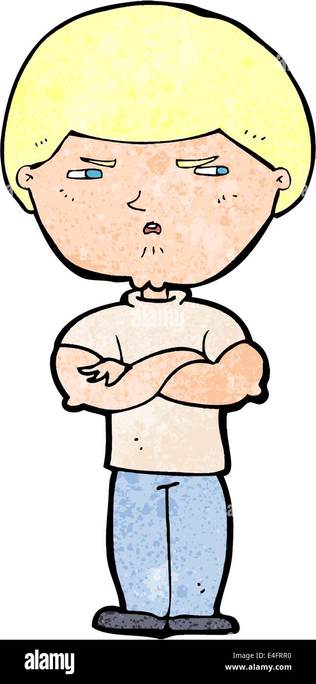 cartoon grumpy man Stock Vector Image & Art - Alamy