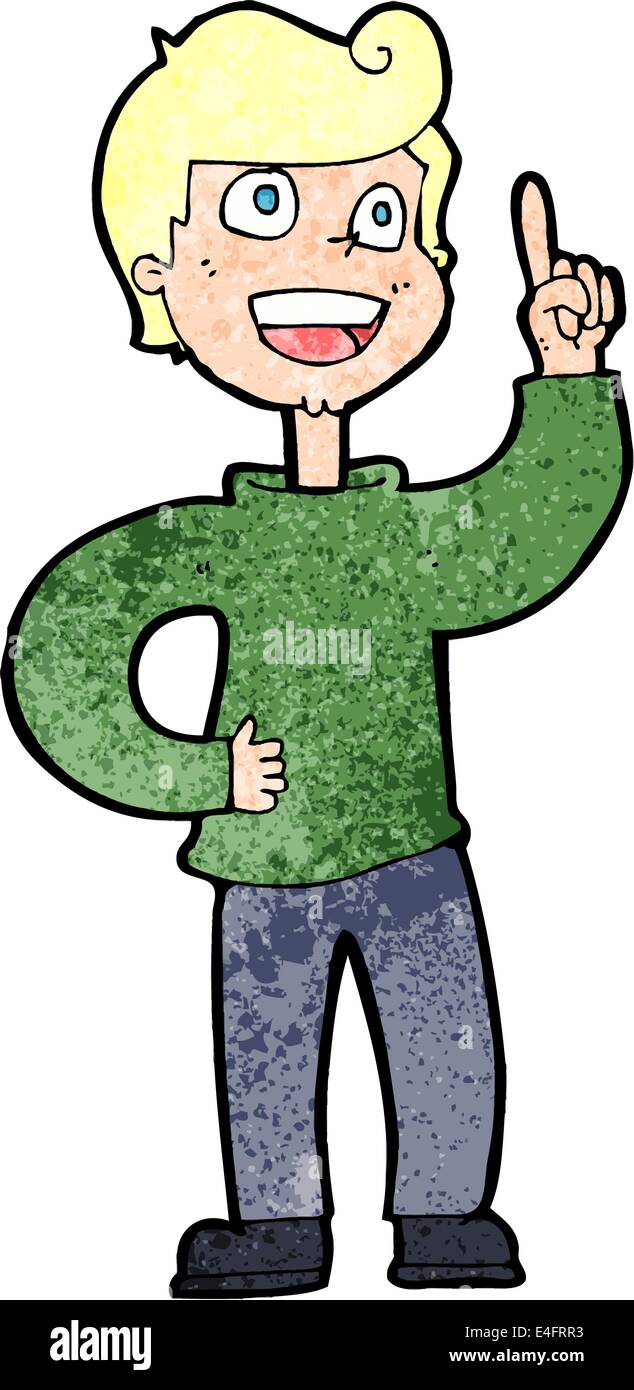 cartoon boy with great idea Stock Vector Image & Art - Alamy