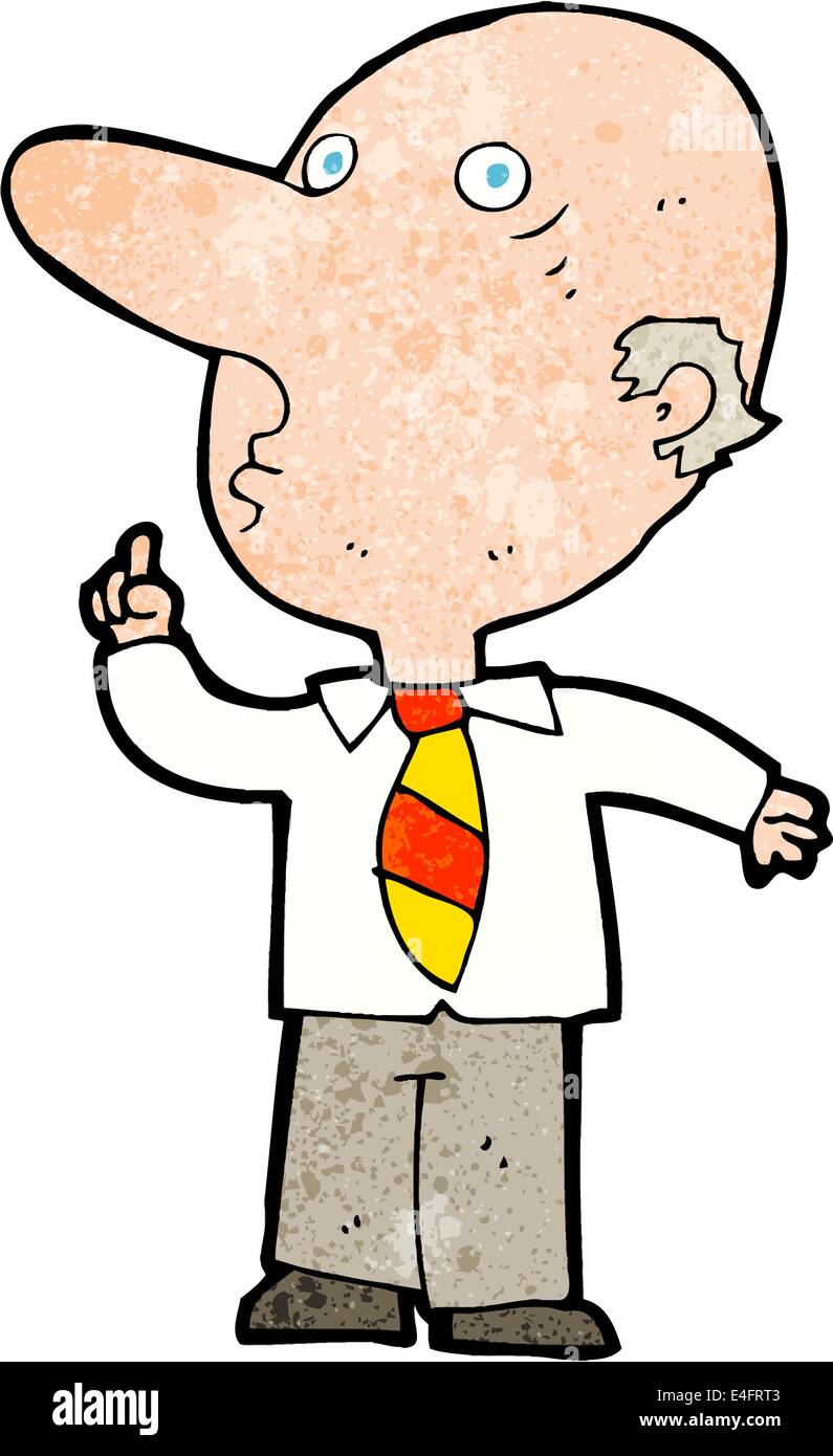 cartoon bald man asking question Stock Vector Image & Art - Alamy