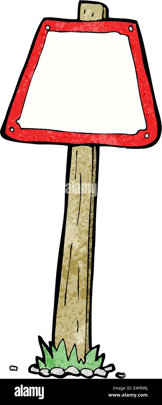 cartoon road sign Stock Vector Image & Art - Alamy