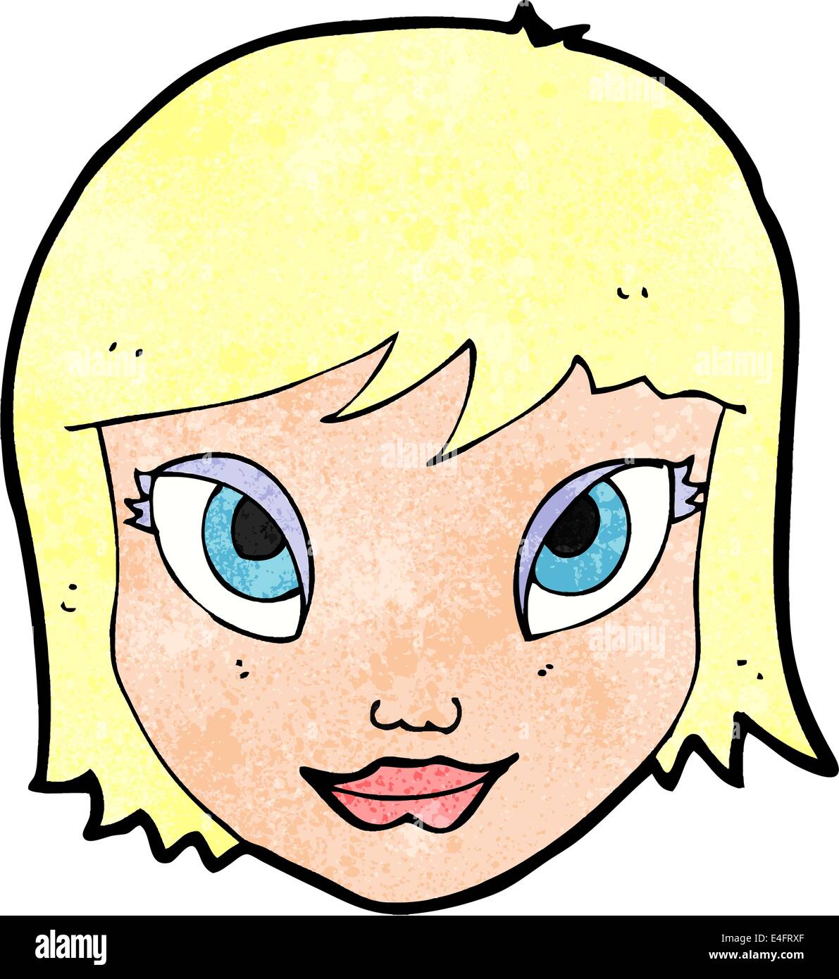 cartoon female face Stock Vector Image & Art - Alamy