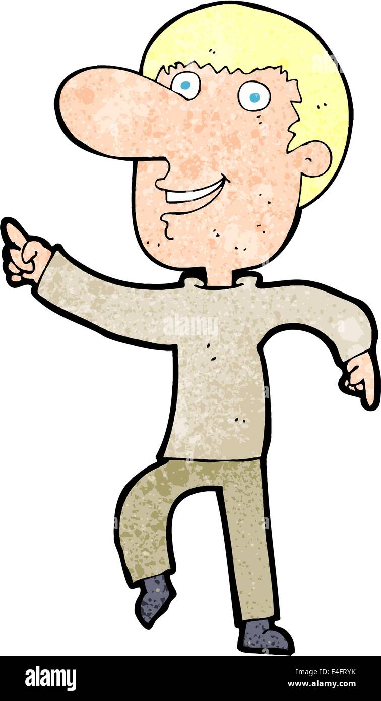 cartoon happy man dancing Stock Vector Image & Art - Alamy