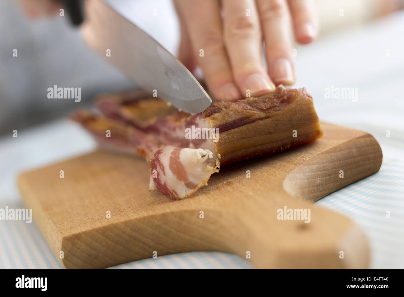 Making bacon hi-res stock photography and images - Alamy