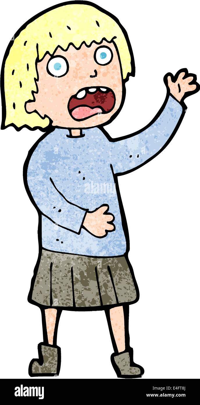 Cartoon stressed out woman hi-res stock photography and images - Alamy