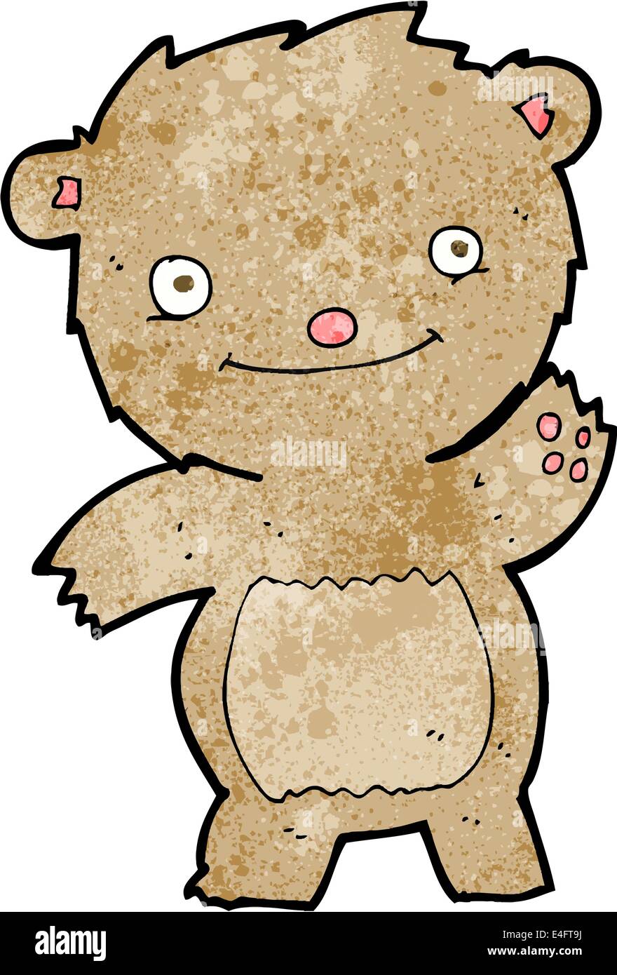 cartoon waving teddy bear Stock Vector Image & Art - Alamy