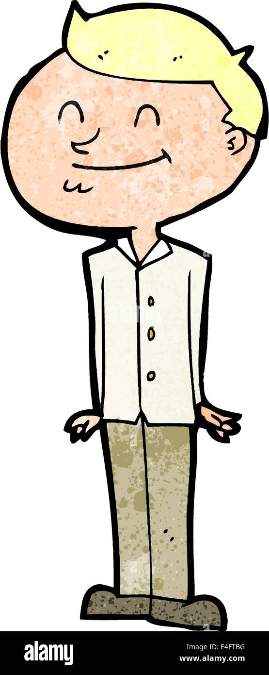 cartoon smiling man Stock Vector Image & Art - Alamy