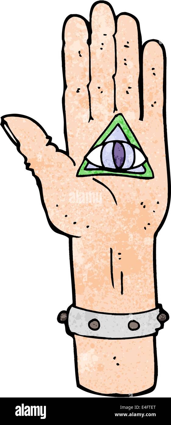 cartoon spooky hand symbol Stock Vector Image & Art - Alamy