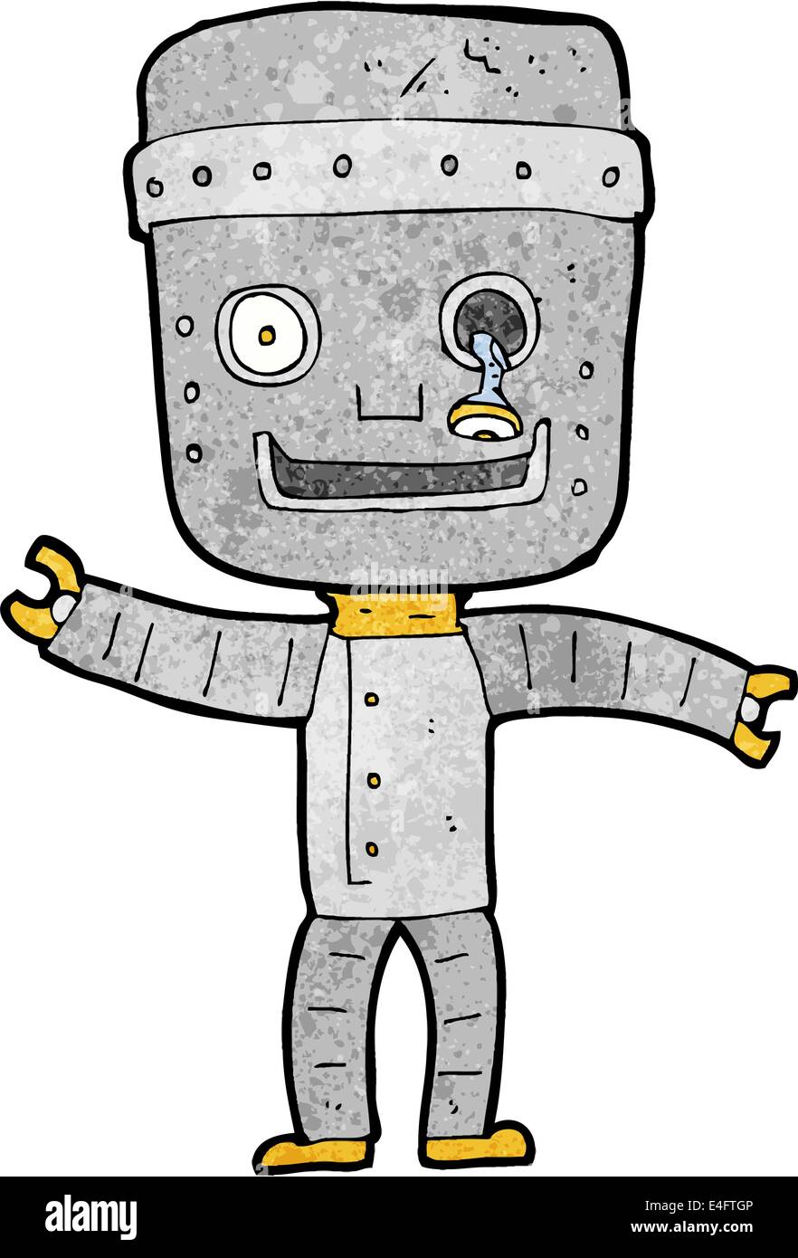 cartoon funny old robot Stock Vector Image & Art - Alamy