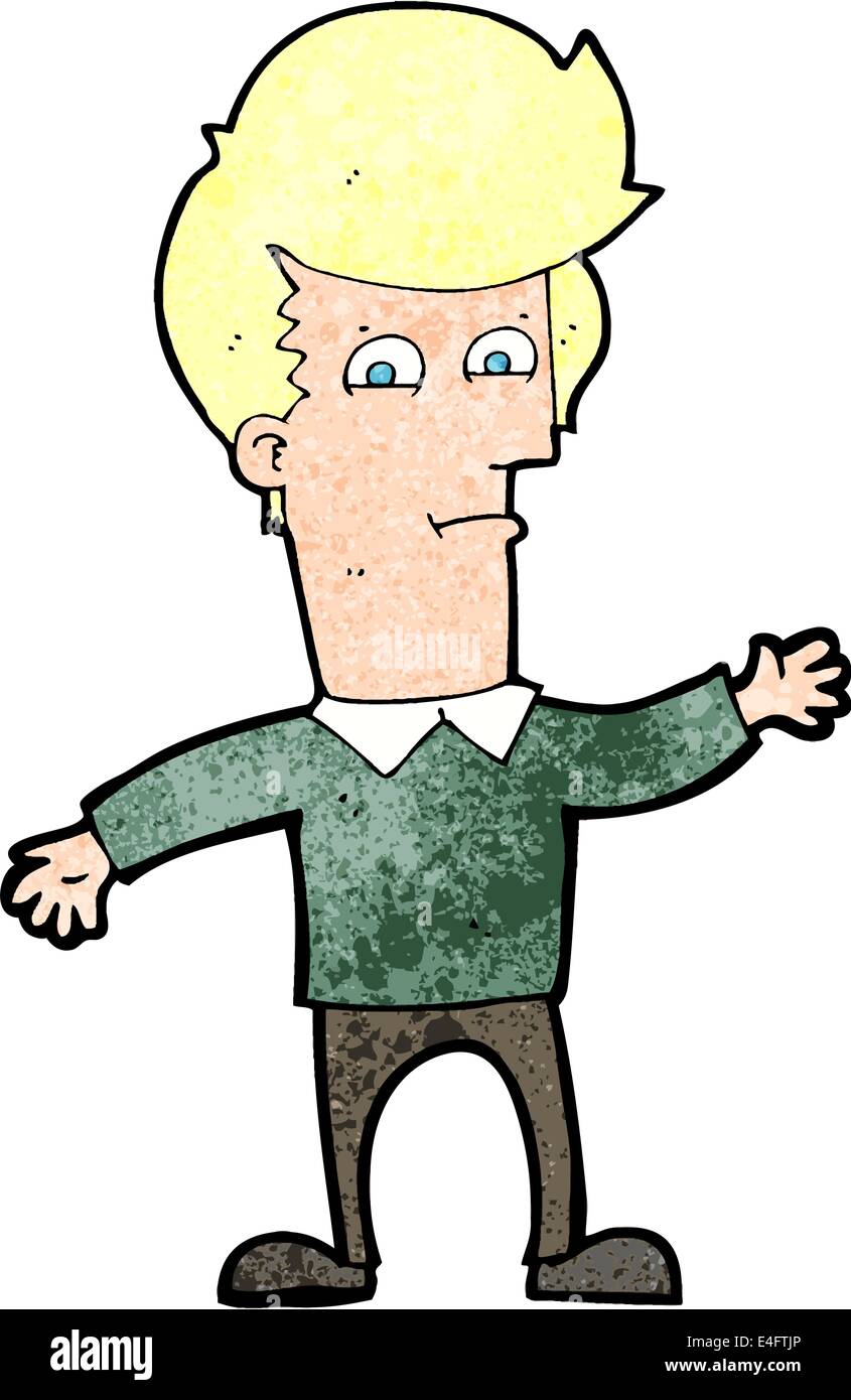 cartoon waving man Stock Vector Image & Art - Alamy