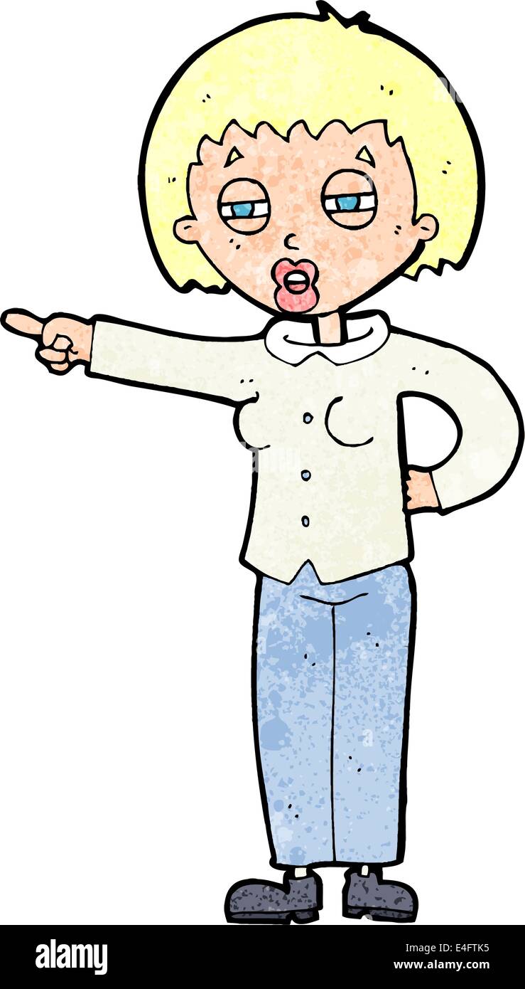 cartoon woman telling off Stock Vector Image & Art - Alamy