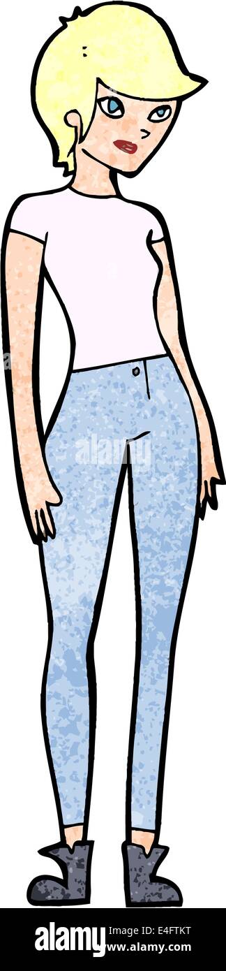 cartoon modern attractive woman Stock Vector Image & Art - Alamy