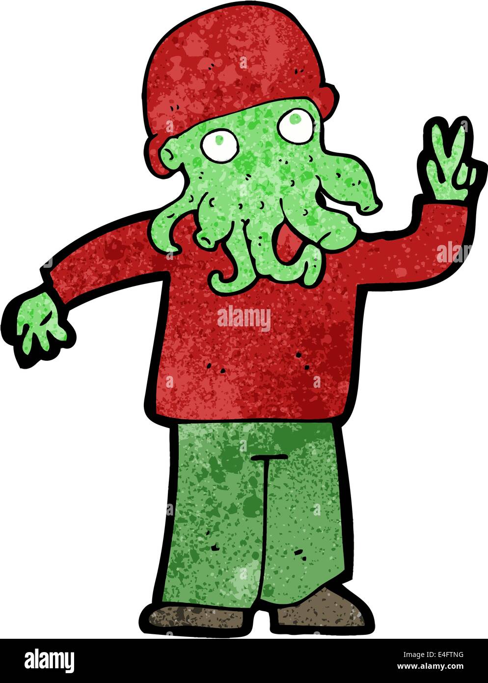 cartoon cool alien Stock Vector Image & Art - Alamy