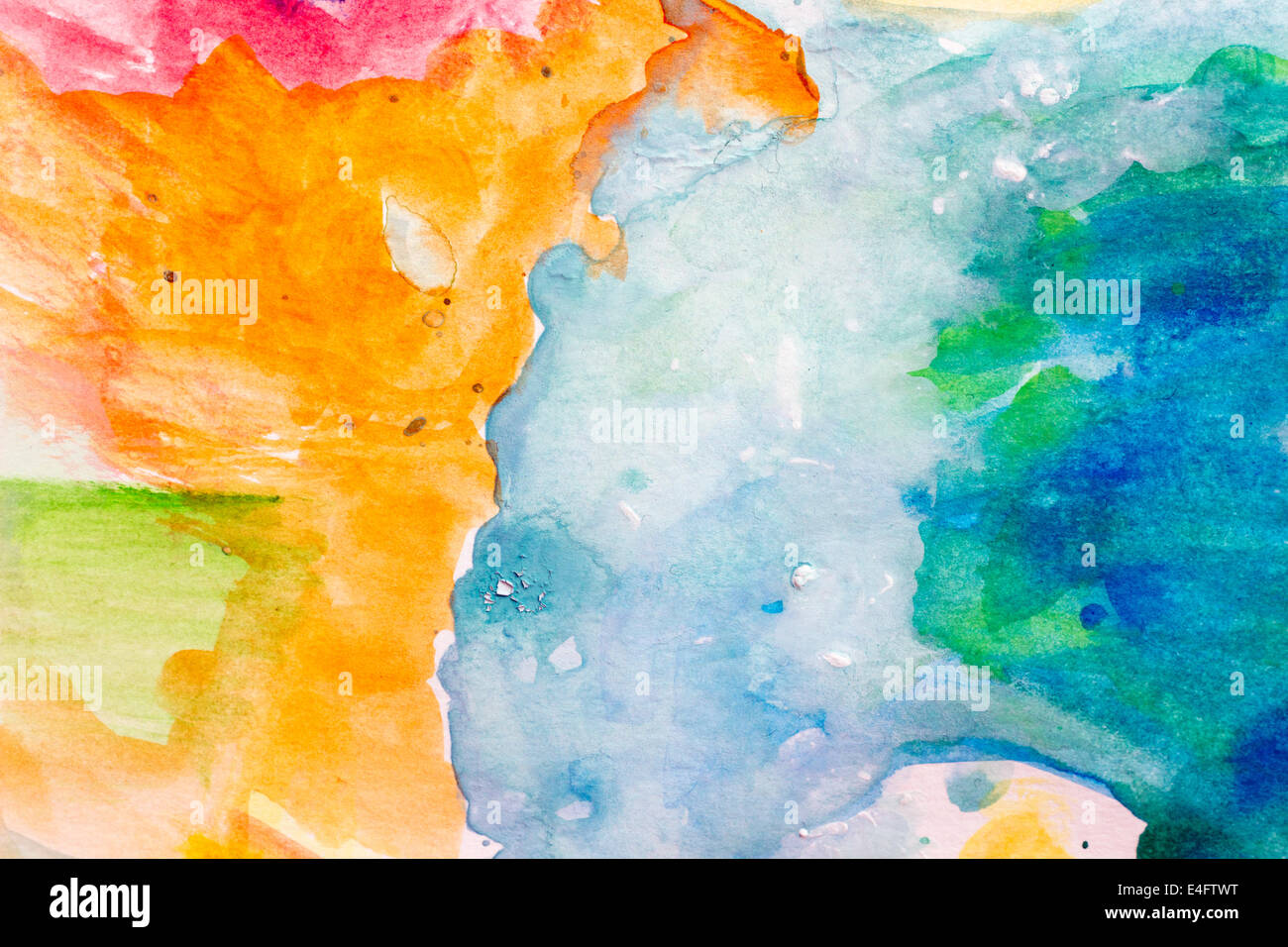 Abstract Hand Drawn Watercolor Background Stock Photo - Alamy