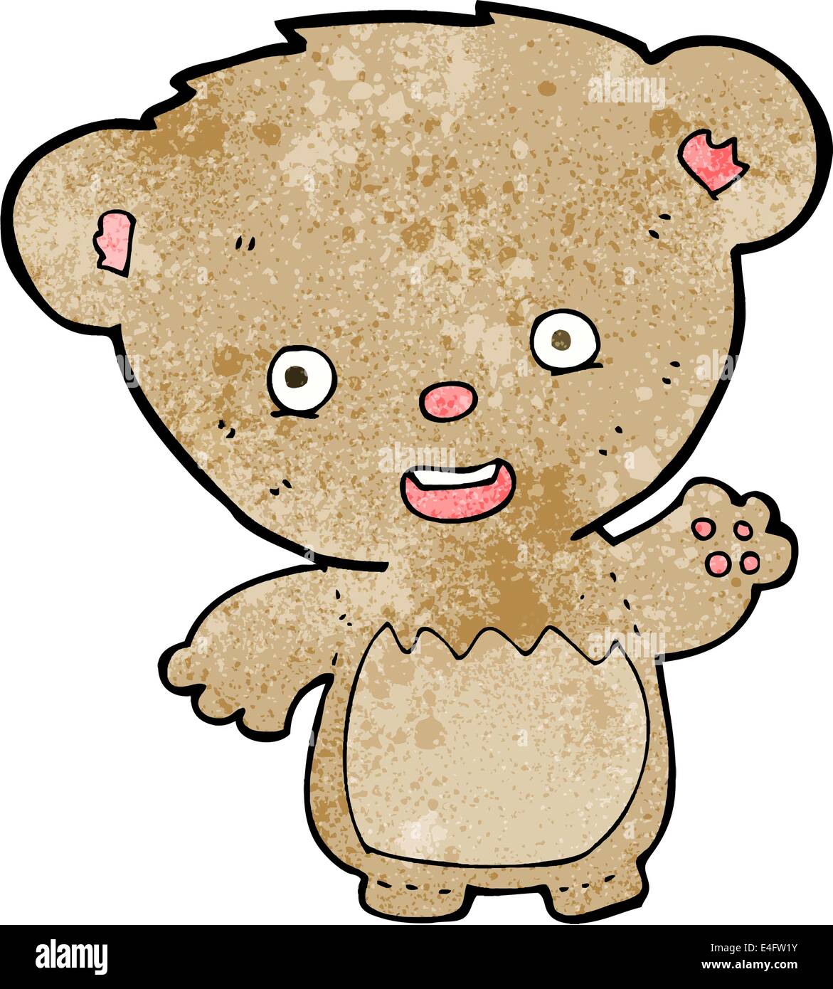 cartoon teddy bear waving Stock Vector Image & Art - Alamy