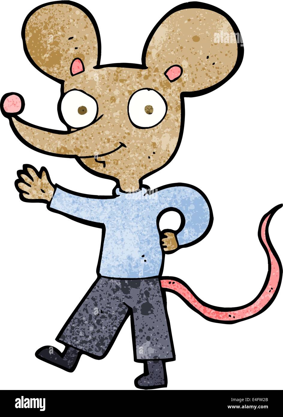 cartoon waving mouse Stock Vector Image & Art - Alamy