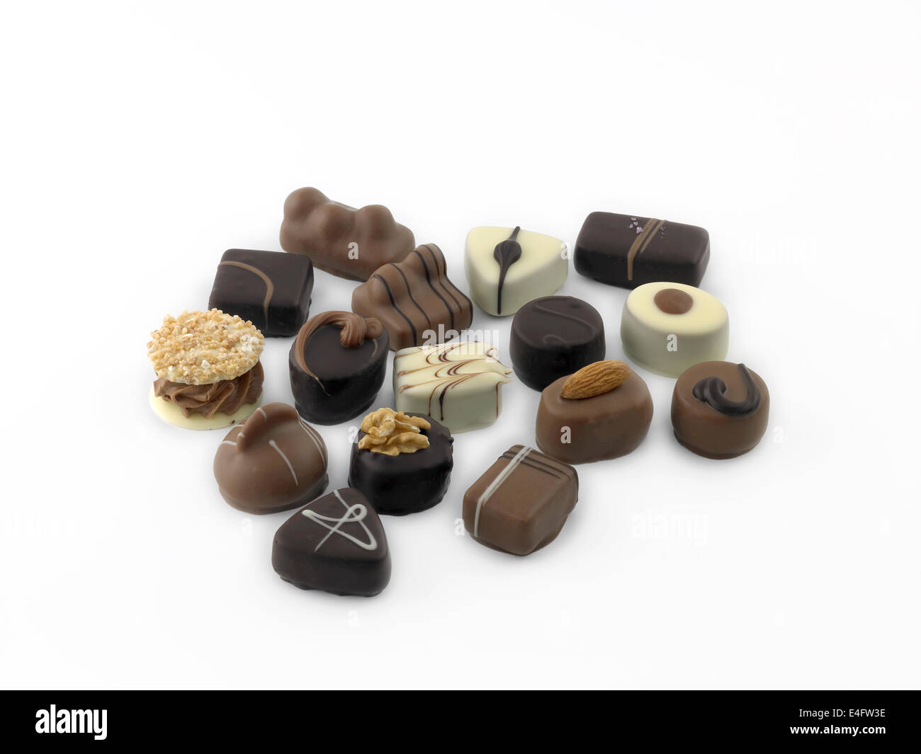 Dark chocolate candies close hi-res stock photography and images - Alamy