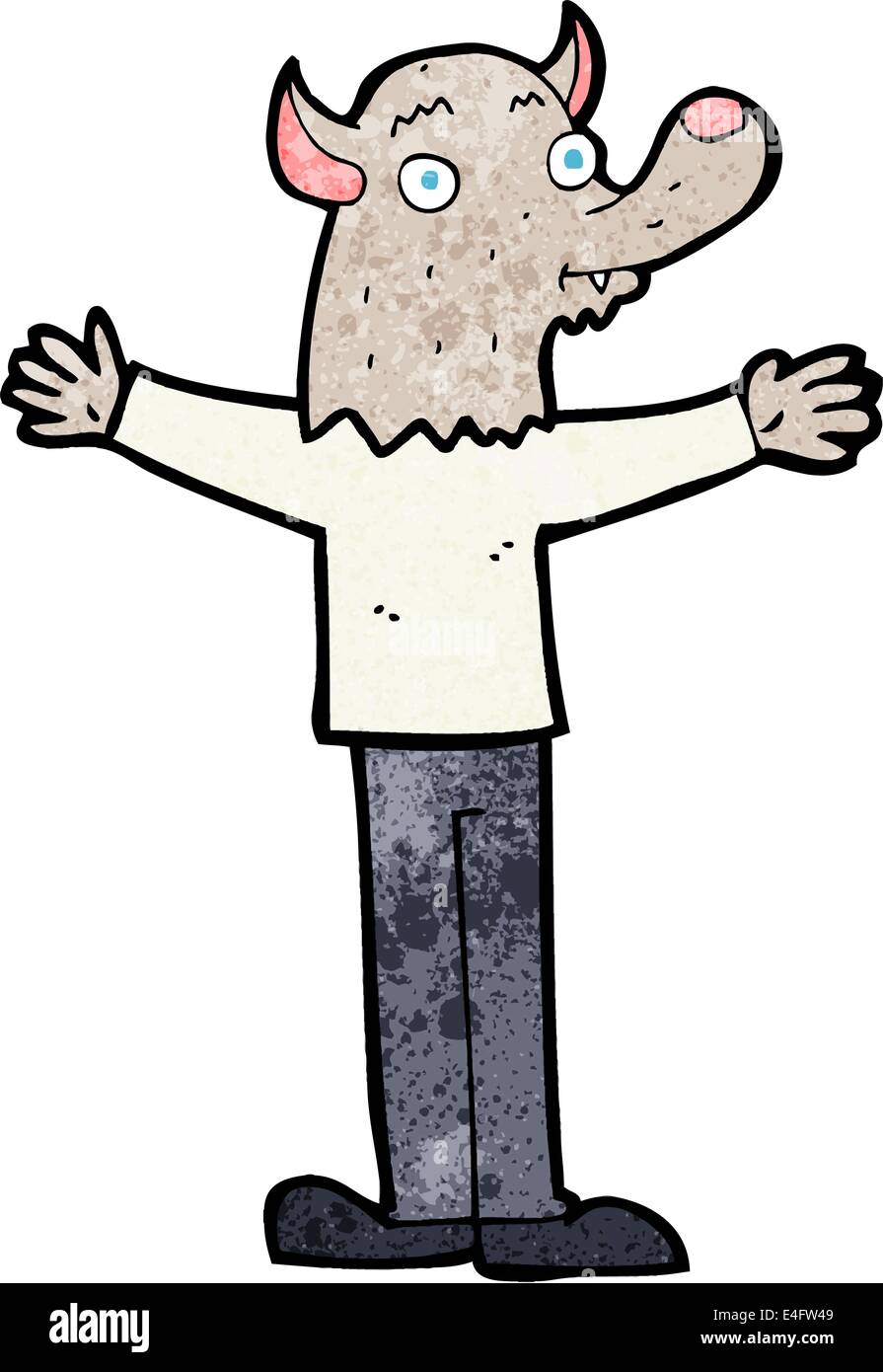 Cartoon friendly werewolf hi-res stock photography and images - Alamy