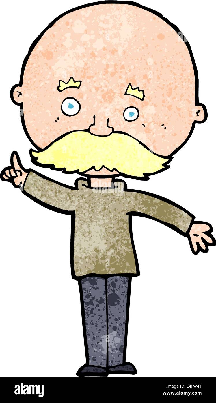 Cartoon bald man idea Stock Vector Images - Alamy