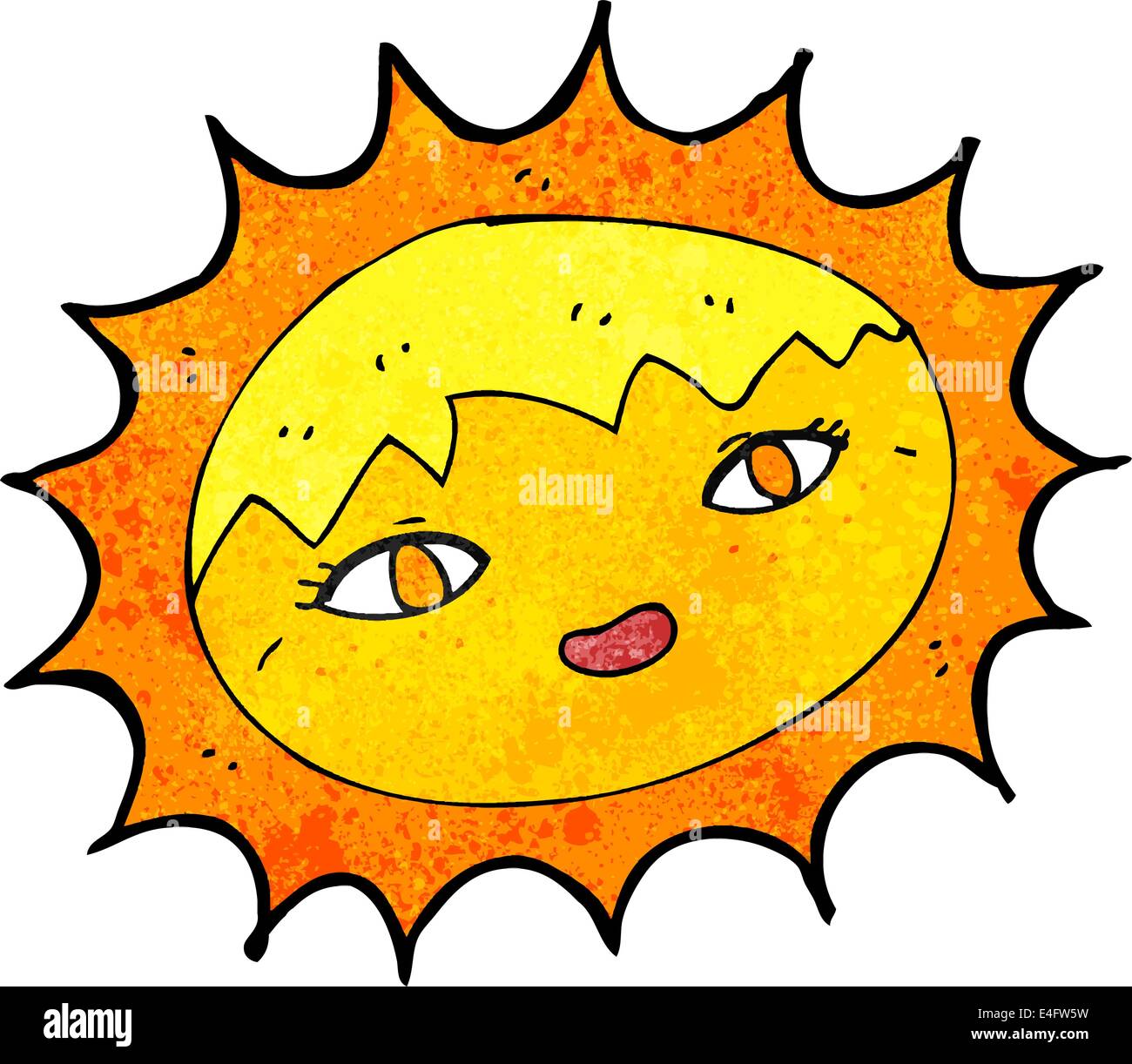 cartoon pretty sun Stock Vector Image & Art - Alamy