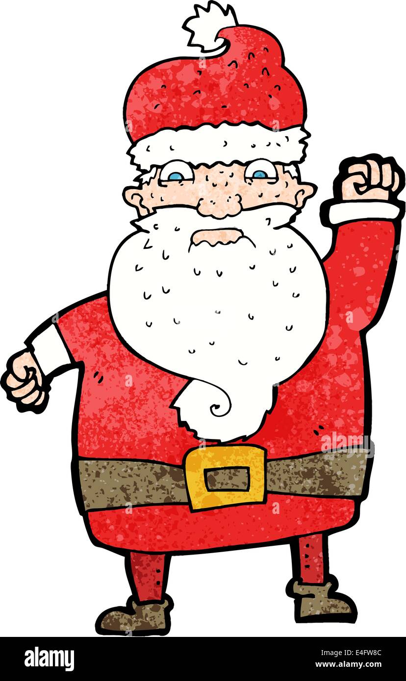 cartoon angry santa claus Stock Vector Image & Art - Alamy