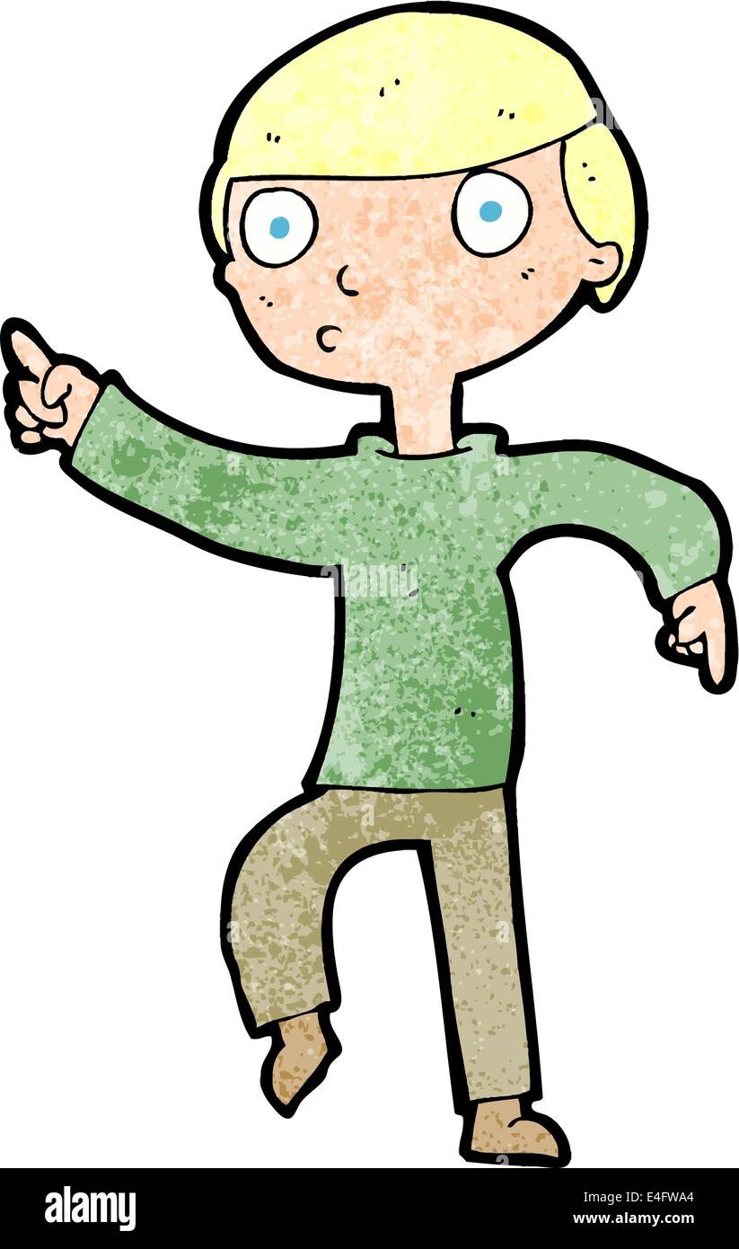 cartoon boy pointing Stock Vector Image & Art - Alamy