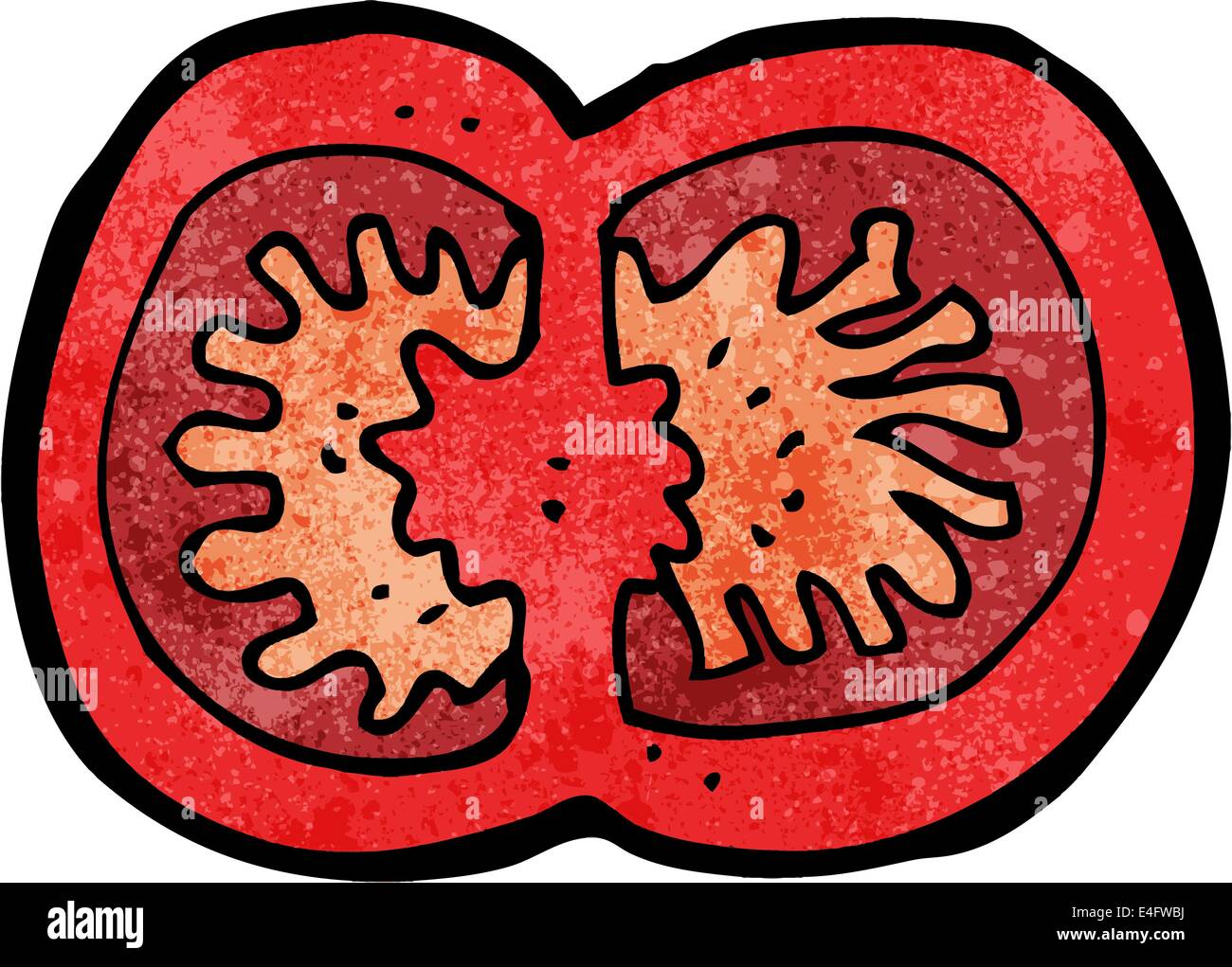 cartoon sliced tomato Stock Vector Image & Art - Alamy