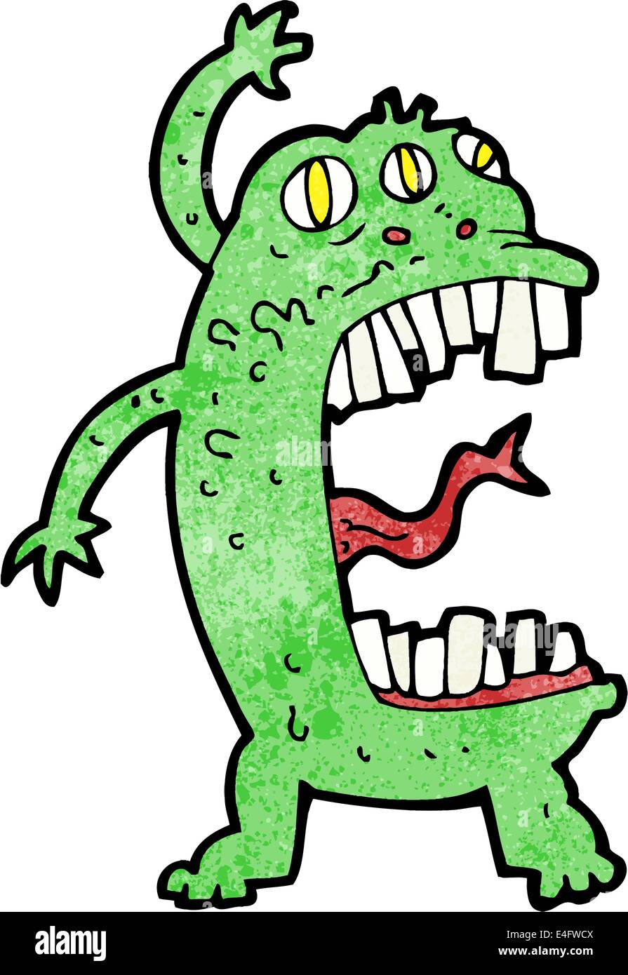 cartoon crazy monster Stock Vector Image & Art - Alamy