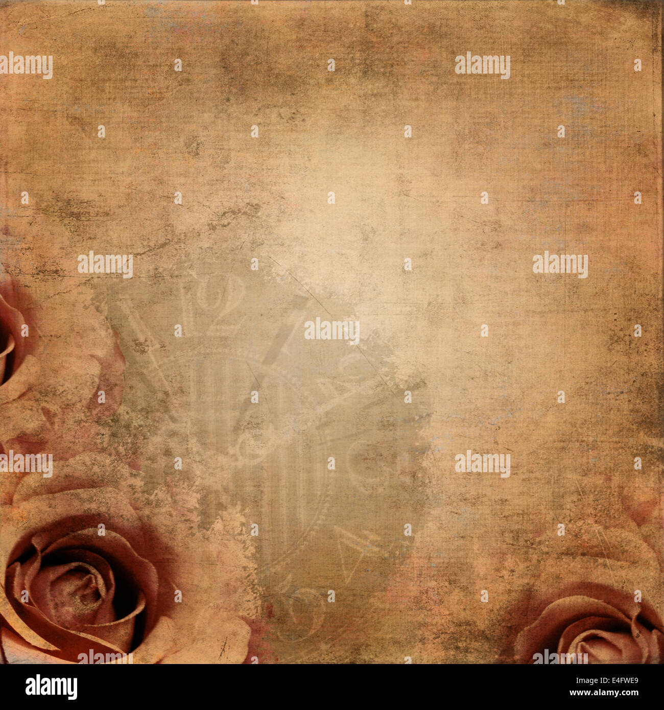 vintage texture background with watch (time Stock Photo - Alamy