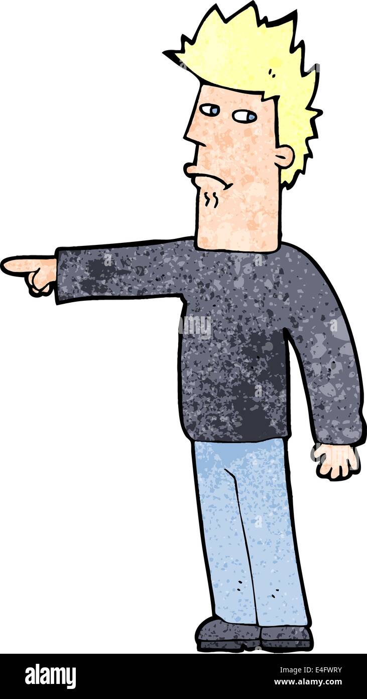 cartoon man pointing Stock Vector Image & Art - Alamy