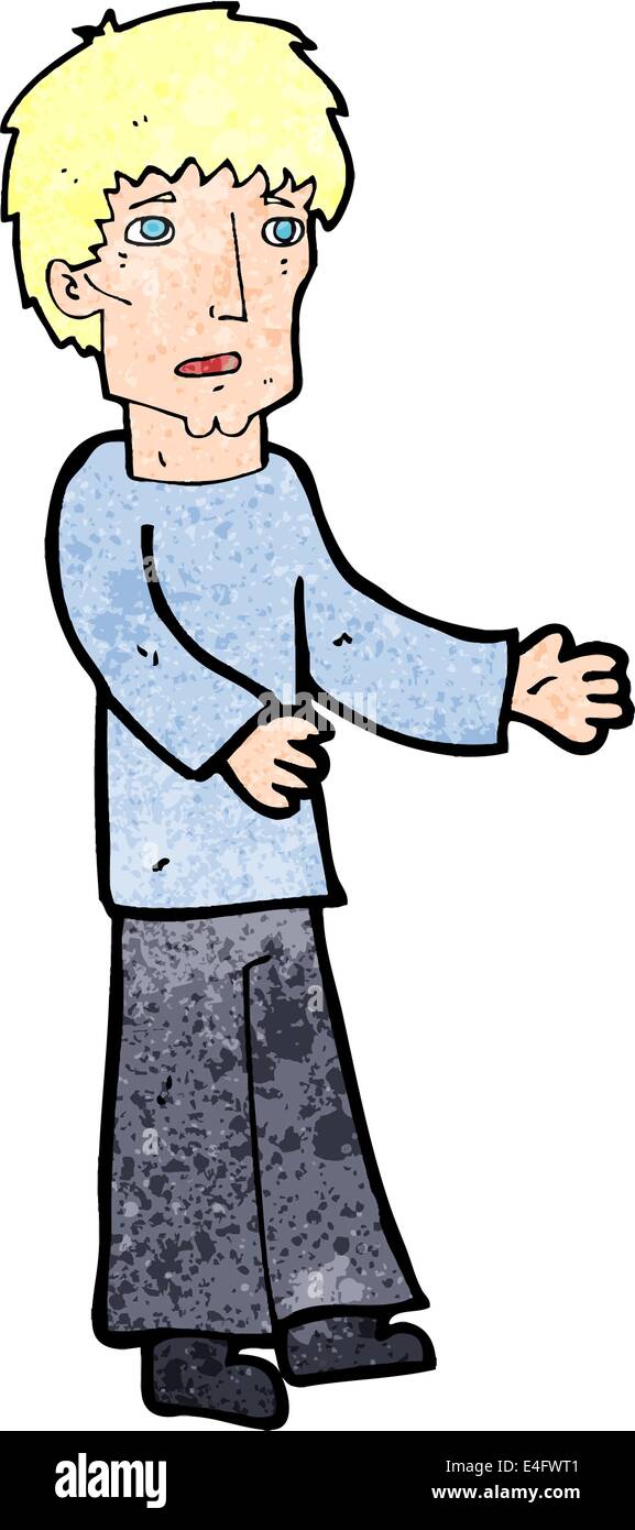 cartoon man explaining Stock Vector Image & Art - Alamy