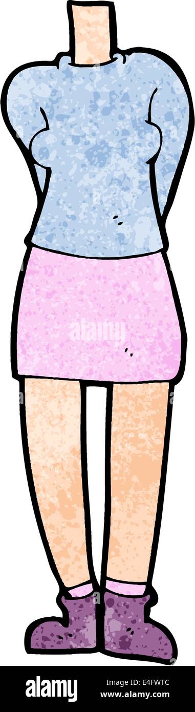 cartoon female body (mix and match cartoons or add own photos Stock ...
