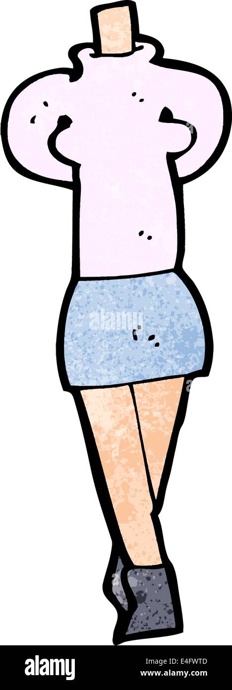 cartoon female body (mix and match cartoons or add own photos Stock ...