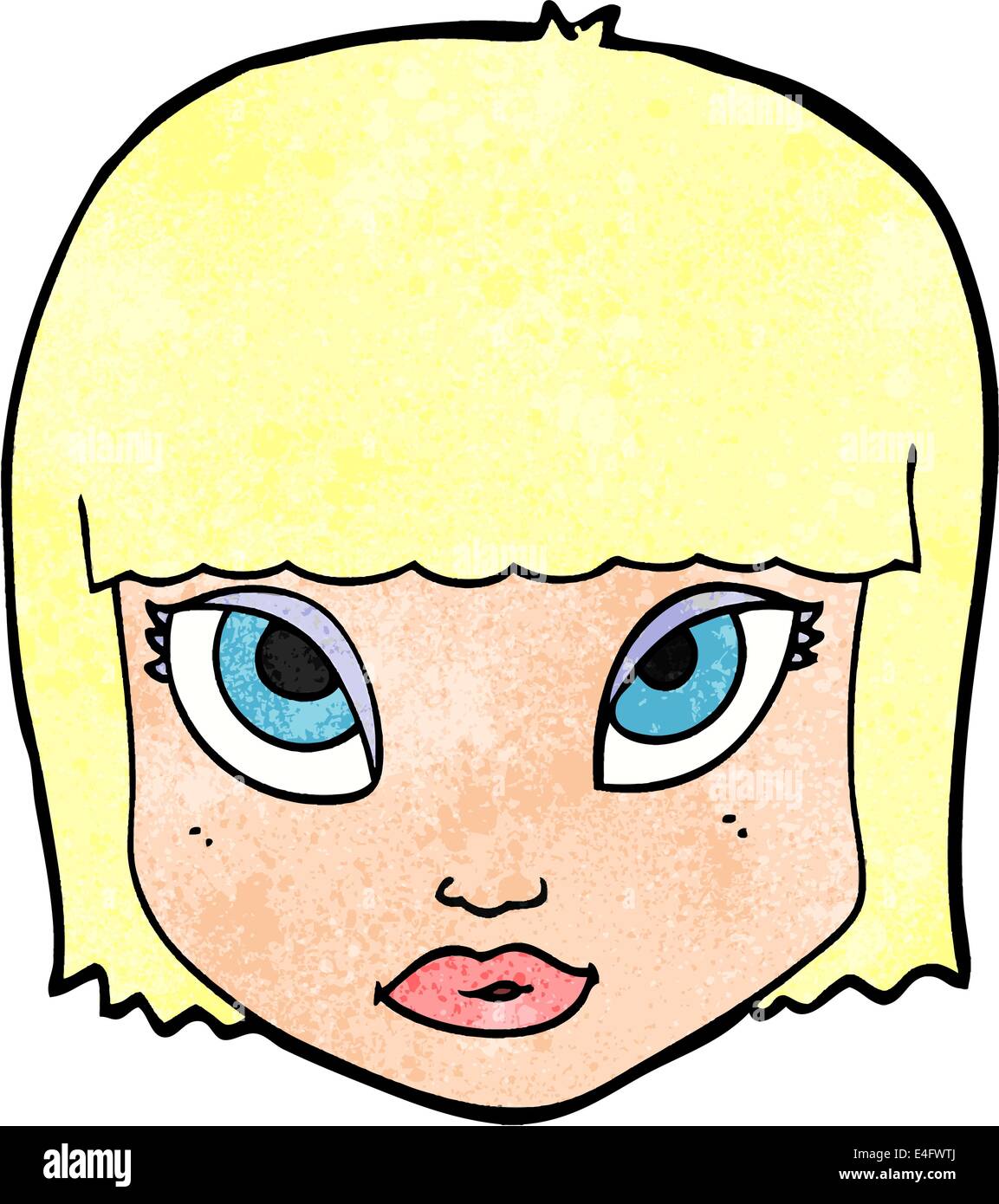 cartoon female face Stock Vector Image & Art - Alamy