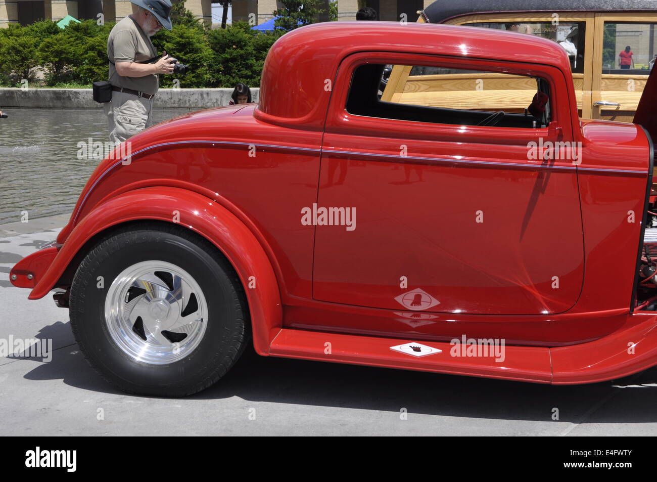 Red Hot Rod Stock Photo - Alamy
