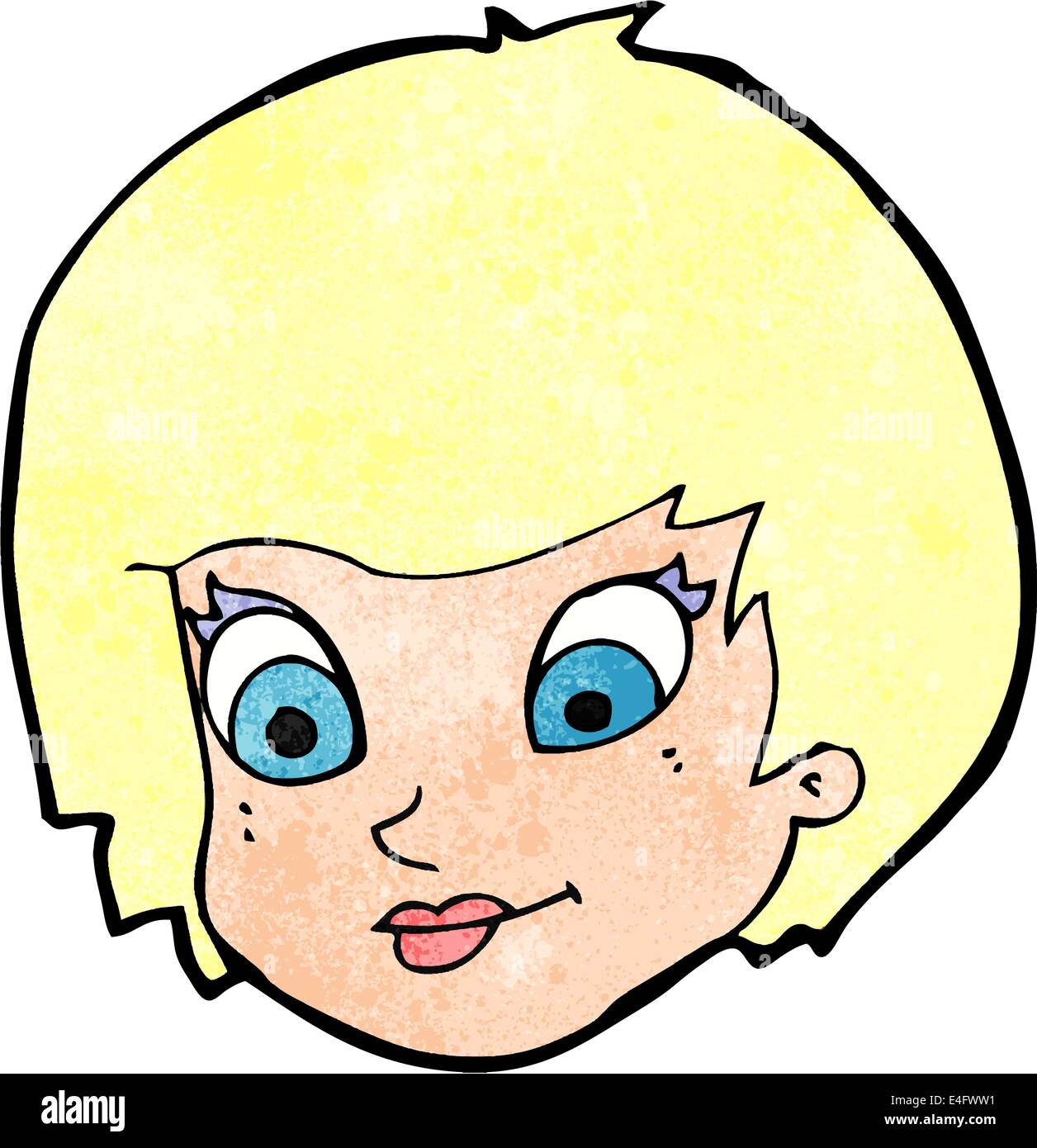 cartoon female face Stock Vector Image & Art - Alamy