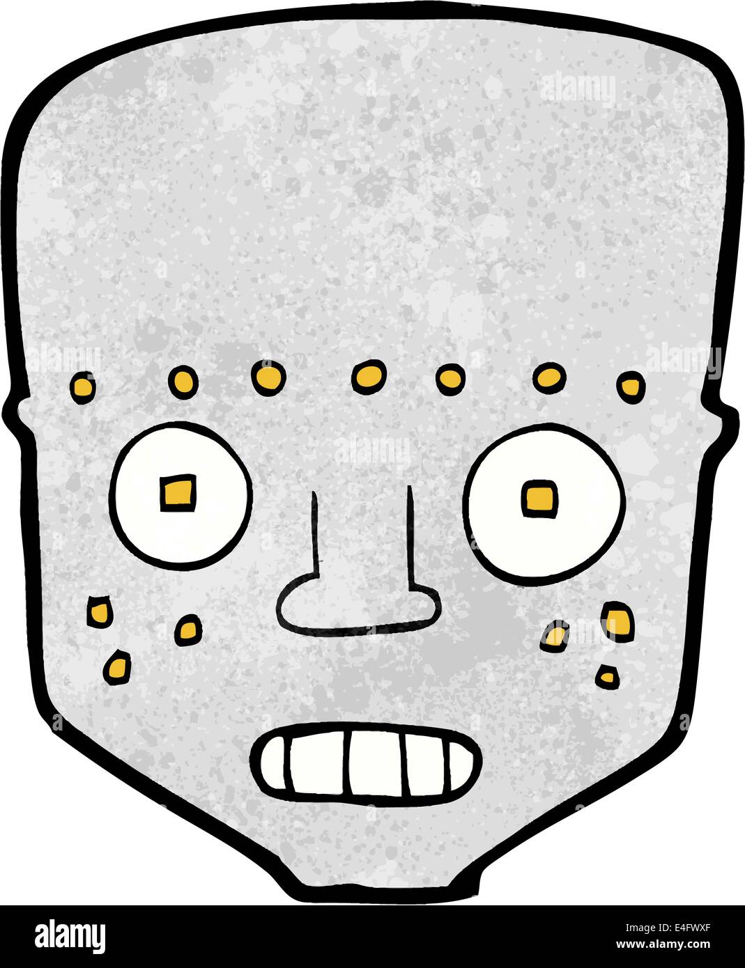 cartoon robot head Stock Vector Image & Art - Alamy