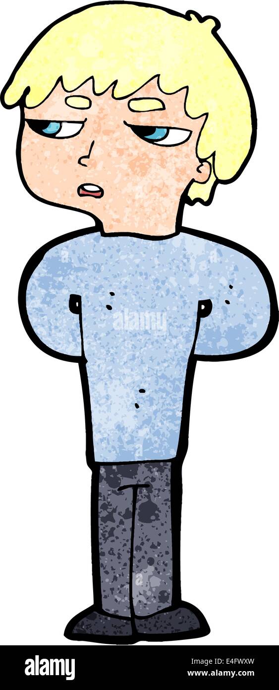 cartoon antisocial boy Stock Vector Image & Art - Alamy