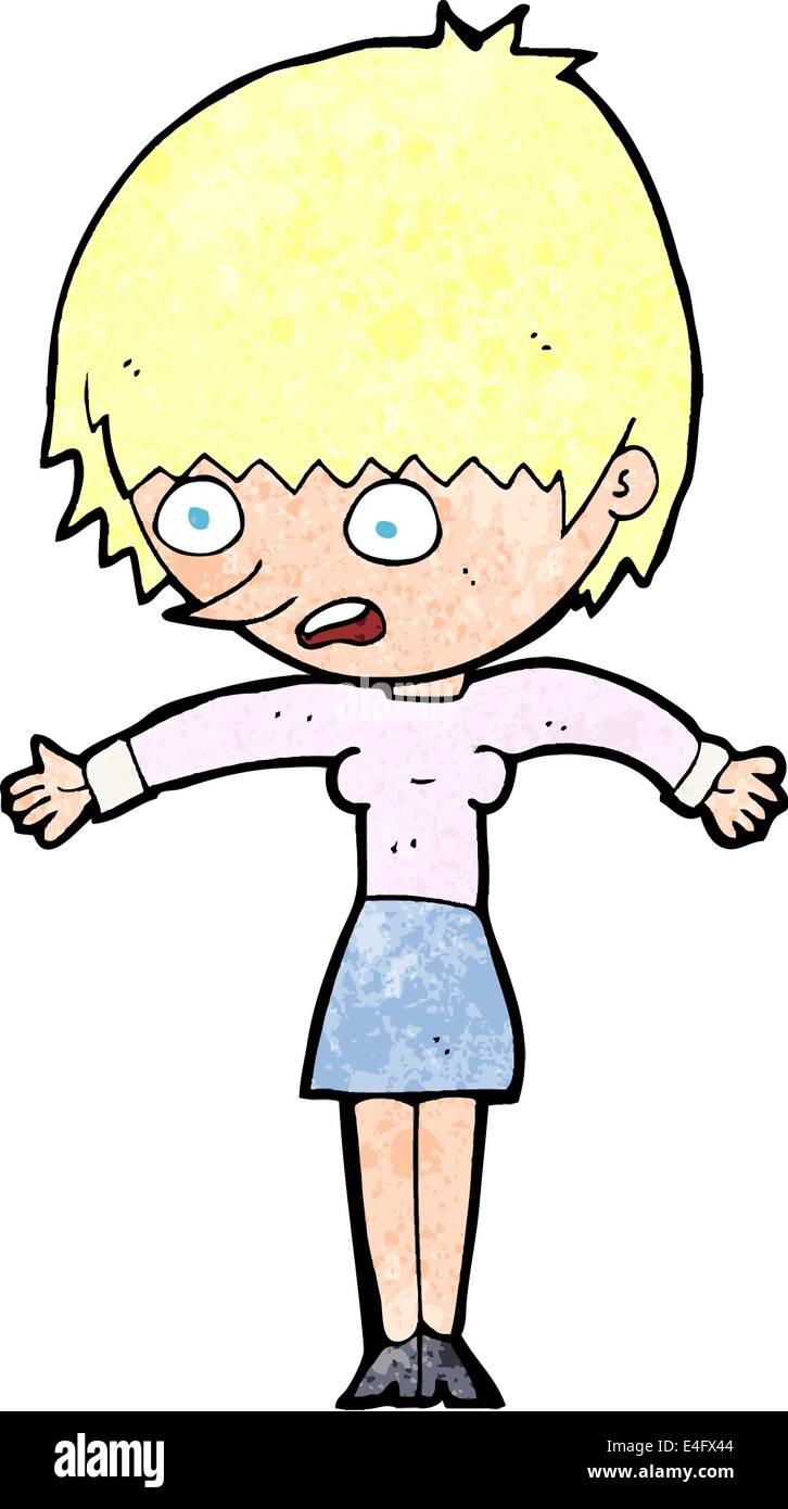 cartoon woman panicking Stock Vector Image & Art - Alamy