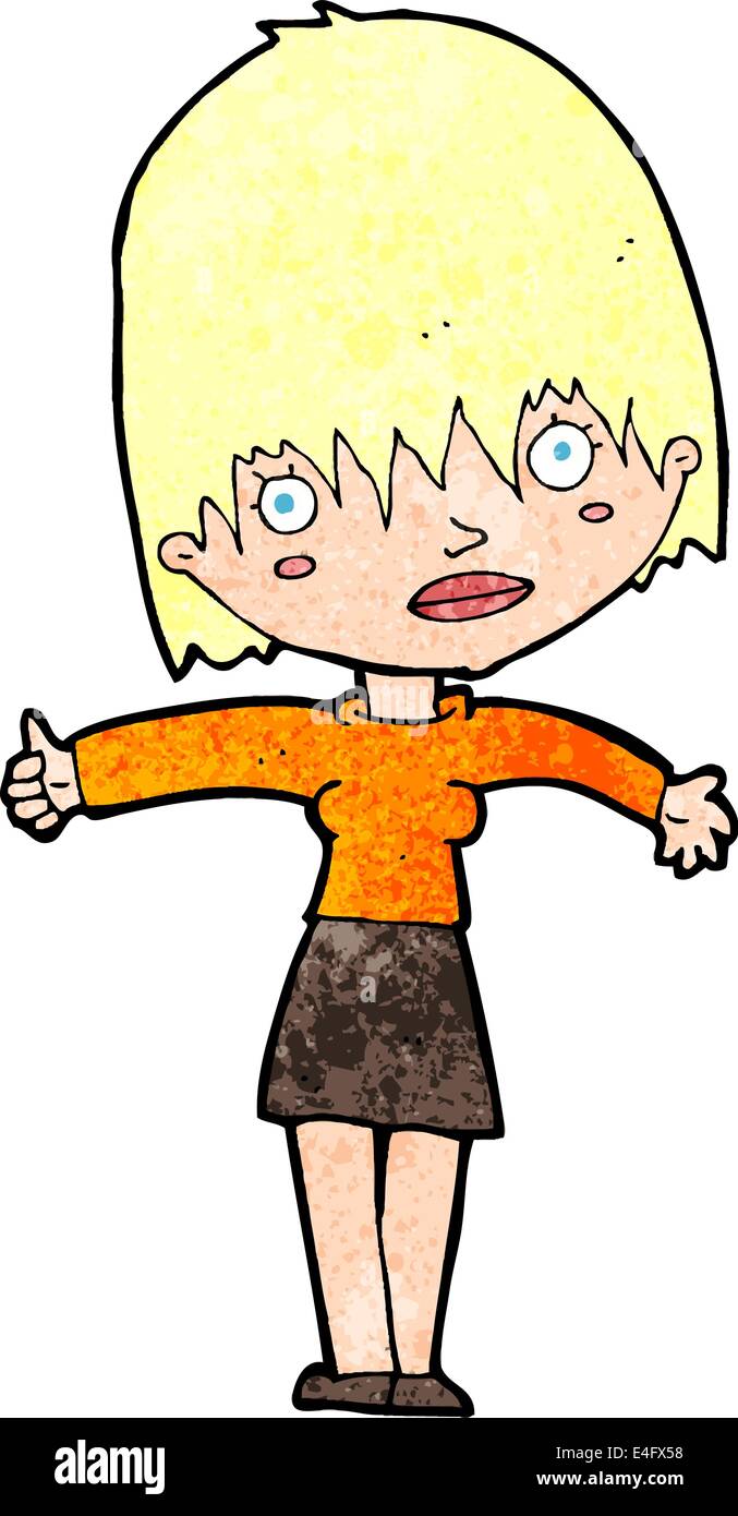 cartoon curious woman Stock Vector Image & Art - Alamy