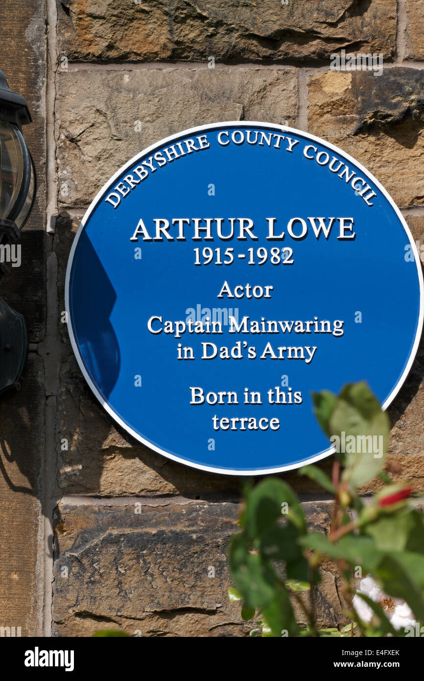 Blue plaque arthur lowe hi-res stock photography and images - Alamy