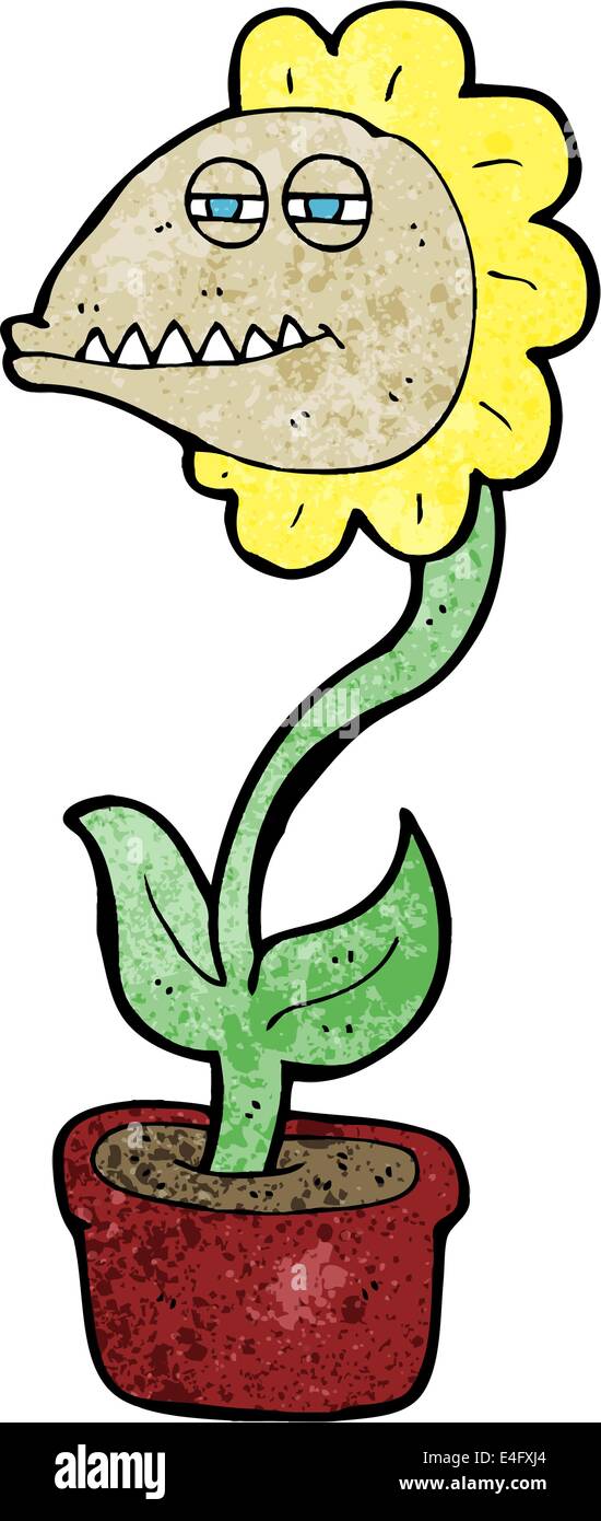 cartoon monster flower Stock Vector Image & Art - Alamy