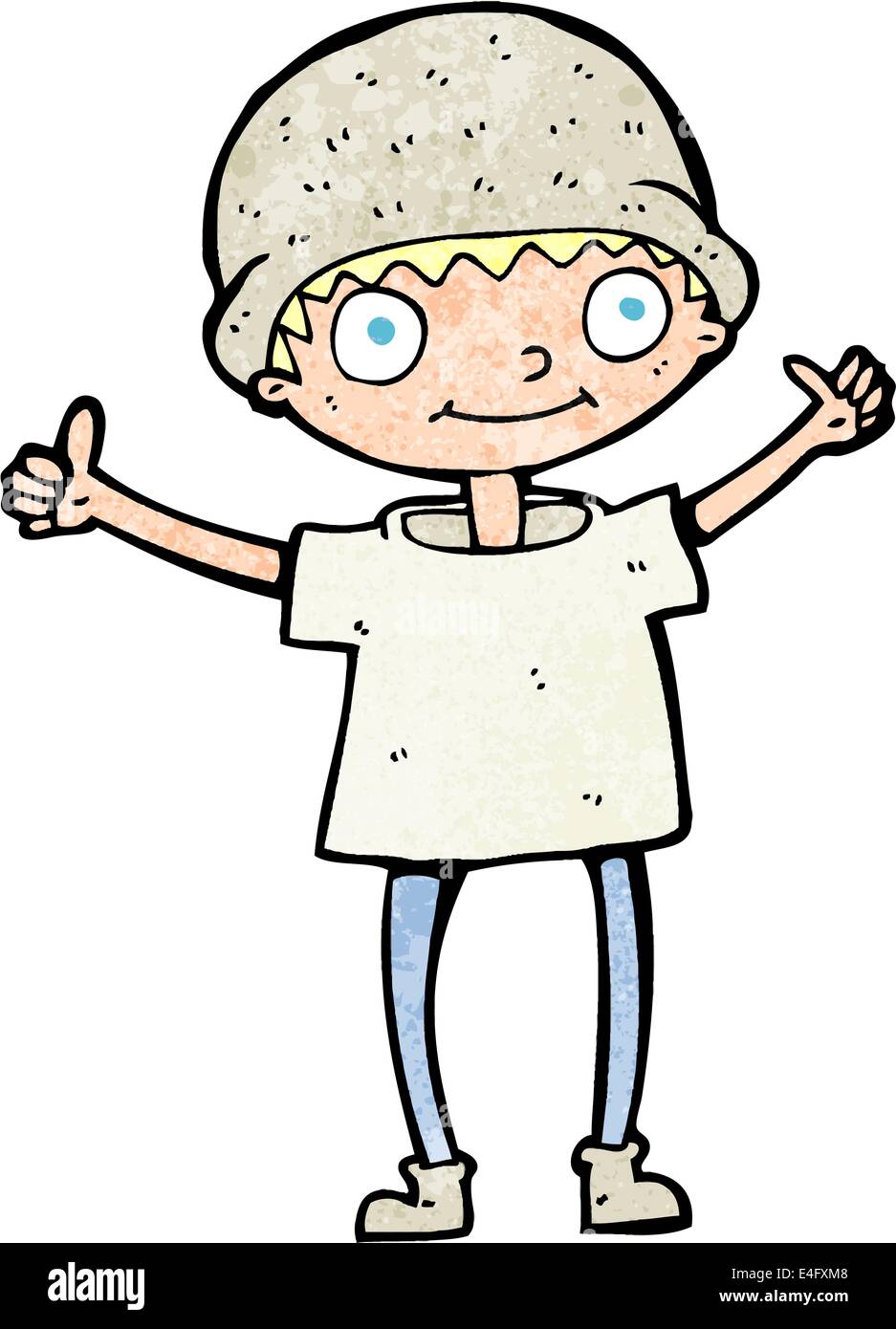 cartoon boy with positive attitude Stock Vector Image & Art - Alamy