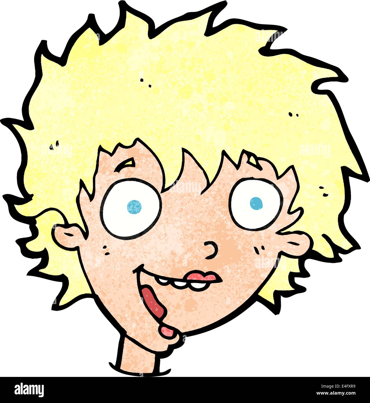 cartoon crazy excited woman Stock Vector Image & Art - Alamy