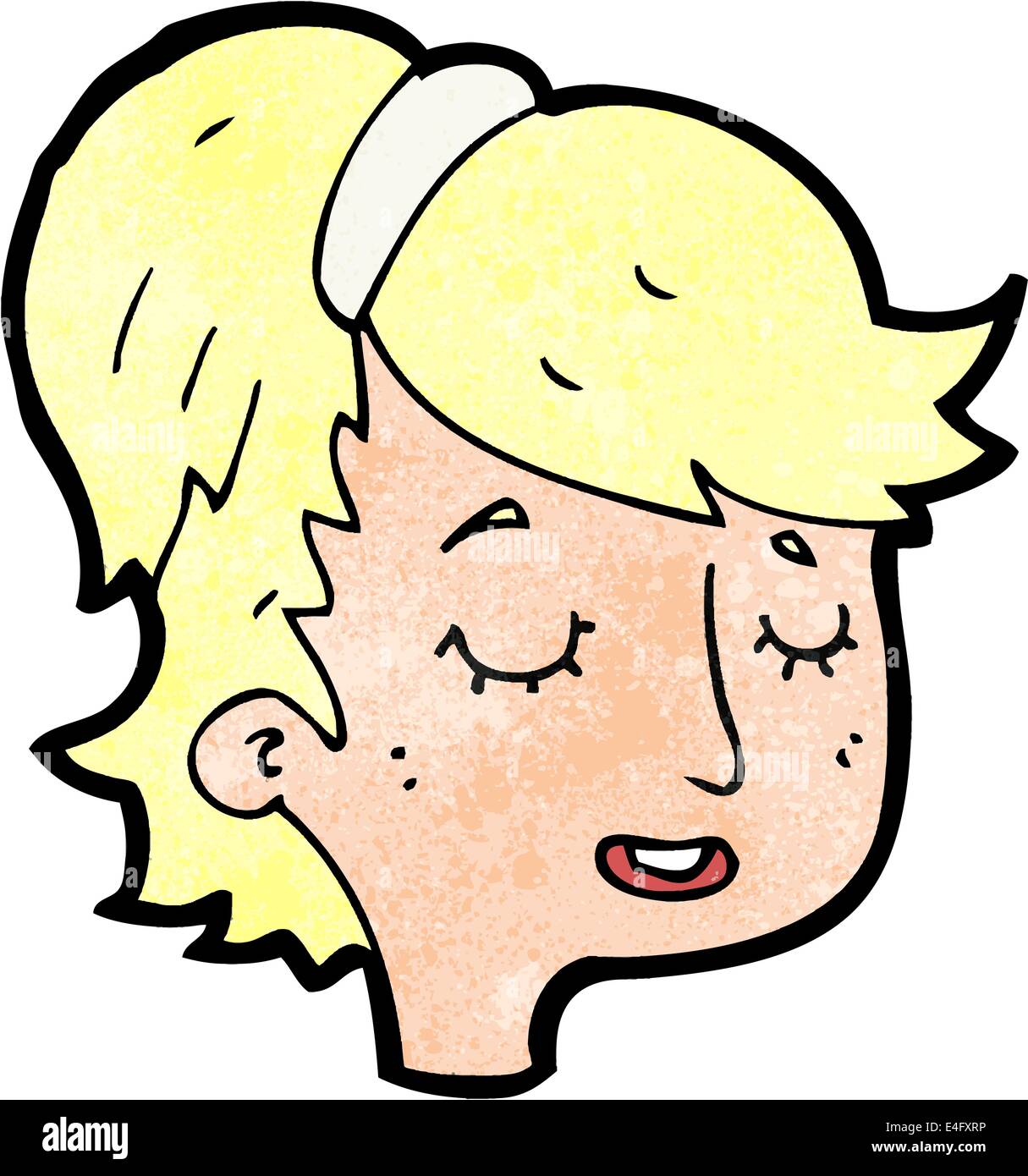 cartoon pretty female face Stock Vector Image & Art - Alamy