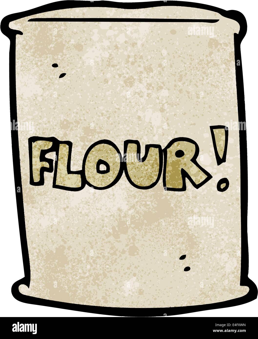 cartoon bag of flour Stock Vector Image & Art - Alamy