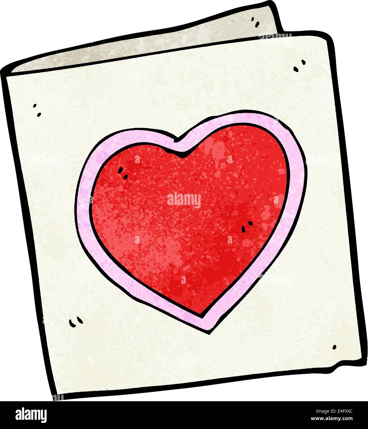 cartoon love heart card Stock Vector Image & Art - Alamy