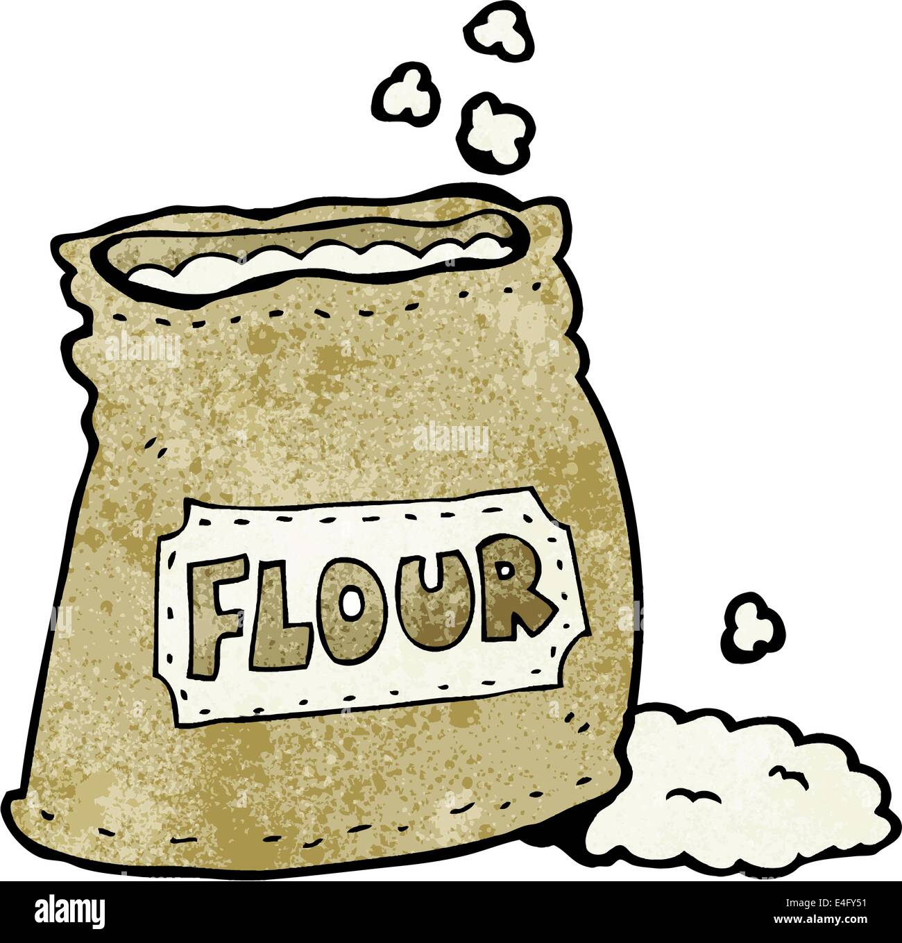 cartoon bag of flour Stock Vector Image & Art - Alamy