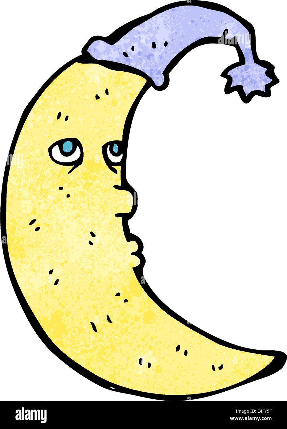 Sleepy moon cartoon hi-res stock photography and images - Alamy