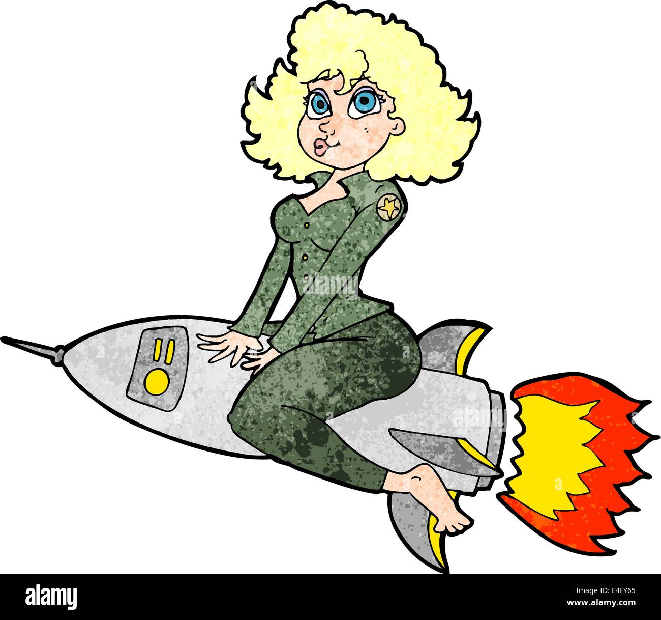 Cartoon army pin up girl hi-res stock photography and images - Alamy